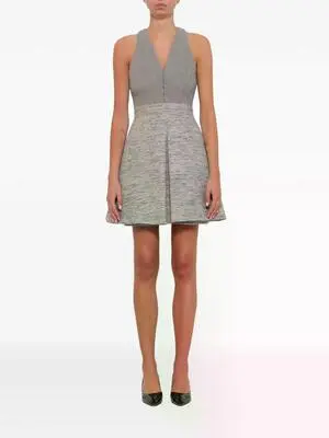 Alexander McQueen V-neck Sleeveless Mini Dress