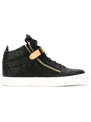 GIUSEPPE ZANOTTI London Mid-top Sneakers - Black