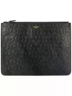Givenchy Paris Zipped Pouch - Black