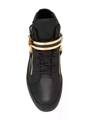 GIUSEPPE ZANOTTI Owen Hi-top Sneakers - Black