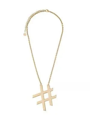 LANVIN Hashtag Necklace - Metallic