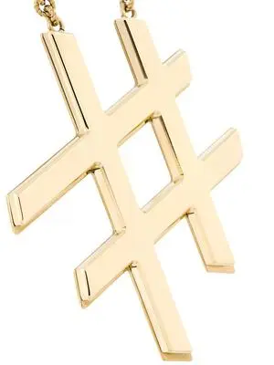LANVIN Hashtag Necklace