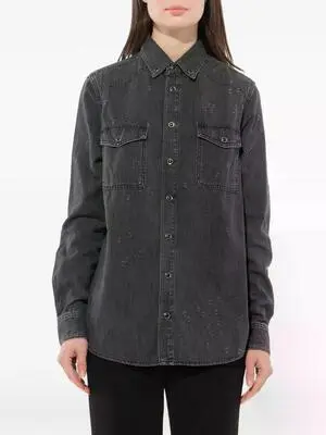 Givenchy Distressed Denim Shirt