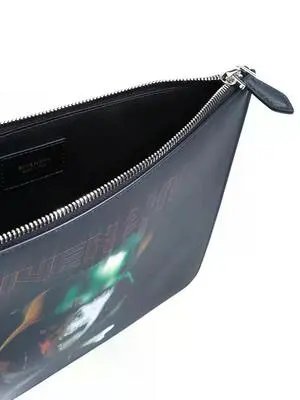 Givenchy Skull And Crossbones Printed Pouch