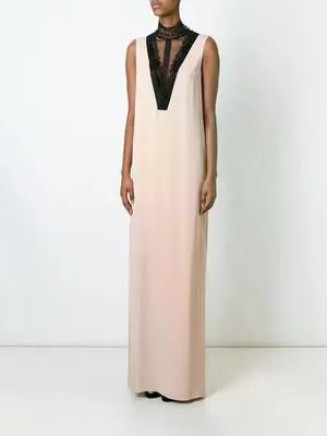 LANVIN Lace Effect Maxi Dress