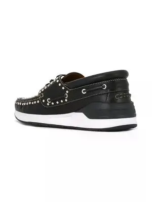 Givenchy Leather Studded Boat Shoes