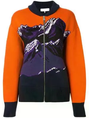 Emilio Pucci Mountainscape Printed Cardigan