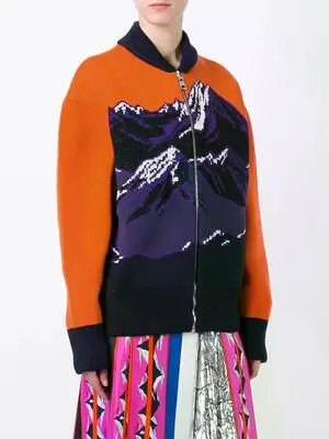 Emilio Pucci Mountainscape Printed Cardigan