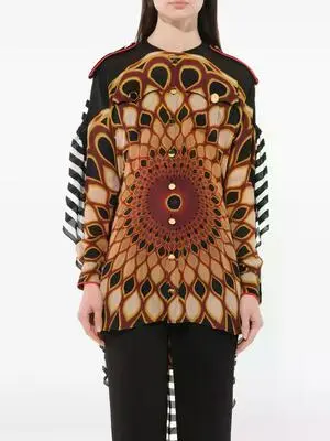 Givenchy Kaleido Eye Printed Long Sleeve Top