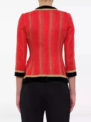 Givenchy Velvet-trim Tweed Jacket
