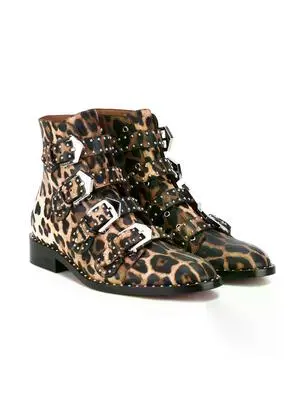 Givenchy Leopard Print Ankle Boots