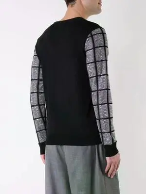 WOOYOUNGMI Checked Sleeve Jumper