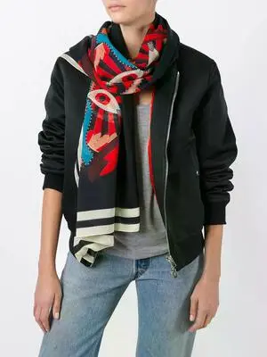 Givenchy Imperial Rottweiler Printed Scarf