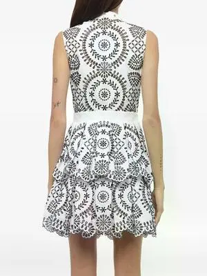 Alexander McQueen Broderie Anglaise Poplin Dress