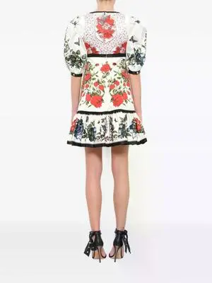 Alexander McQueen Floral Flared Dress
