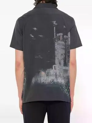 LANVIN Printed Bowling Shirt