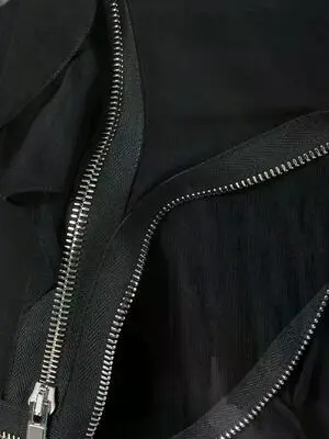 Givenchy One-shoulder Ruffle Zip Top