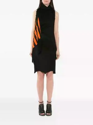 Givenchy Fringed Trim Fitted Dress
