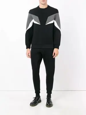 Neil Barrett Geometric Paneled Sweatshirt