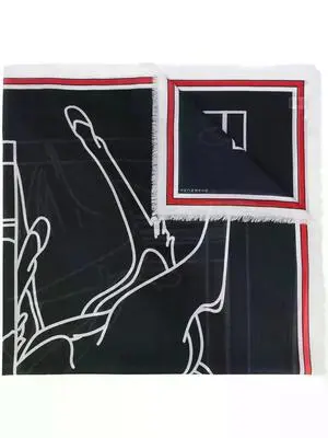 Givenchy Bambi Print Scarf - Black