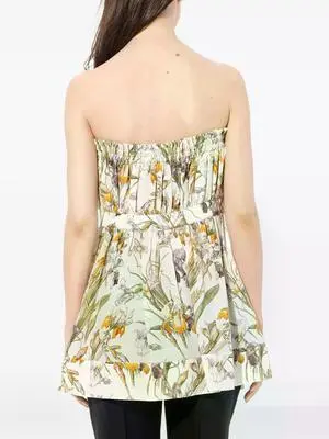 Alexander McQueen Floral Print Bandeau Top