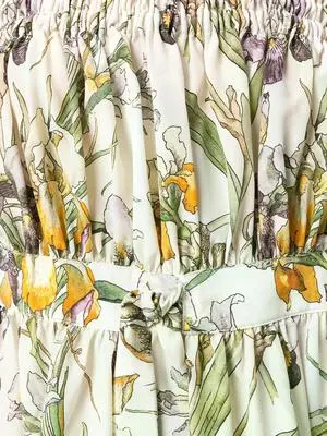 Alexander McQueen Floral Print Bandeau Top