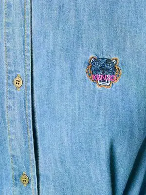 Kenzo Embroidered Tiger Shirt Dress
