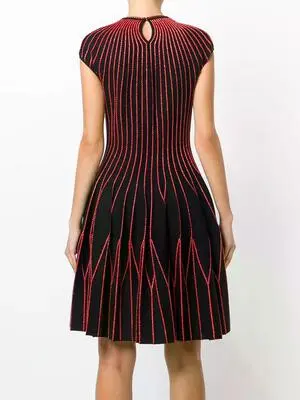Alexander McQueen Capped-sleeve Knitted Dress