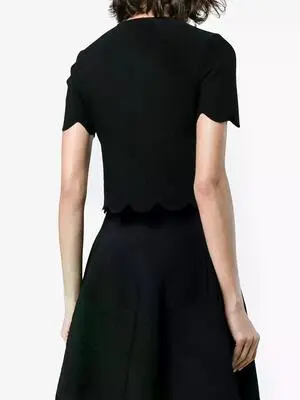 Alexander McQueen Scalloped Hem Top