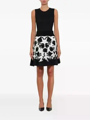 Alexander McQueen Floral A-line Skirt