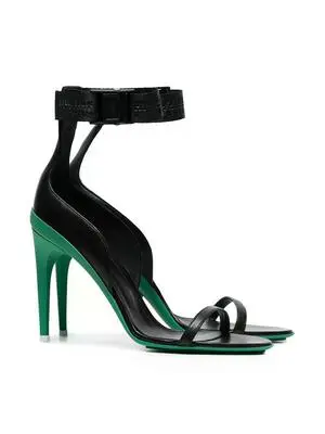 Off-White Industrial 100 Leather Strappy Sandals