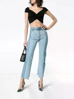 Off-White Off-shoulder Ruched Cropped Top