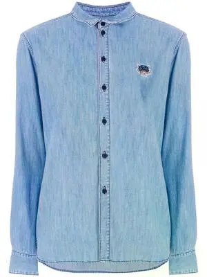 Kenzo Embroidered Tiger Denim Shirt