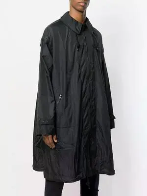 Y3 Long Windbreaker Jacket With Drawstring Hem