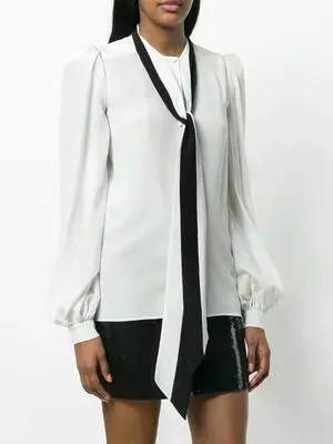 Givenchy Lavalliere Collar Blouse