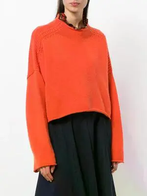 JW Anderson Tangerine Shoulder Cable Detail Jumper