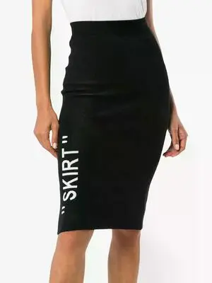 Off-White High-waisted Pencil Skirt