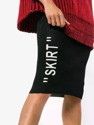 Off-White High-waisted Pencil Skirt
