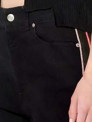 Alexander McQueen Military Cropped Jeans