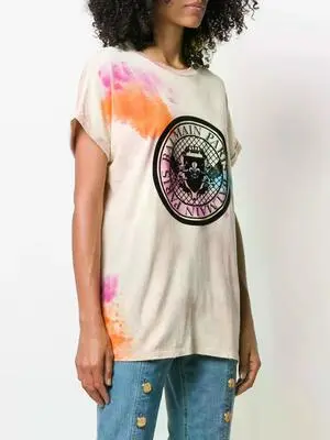 Balmain Tie-dye Medallion T-shirt