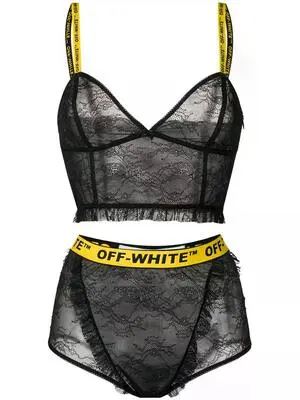 Off-White Two-piece Bodysuit - Black