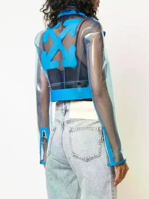 Off-White Transparent Biker Jacket
