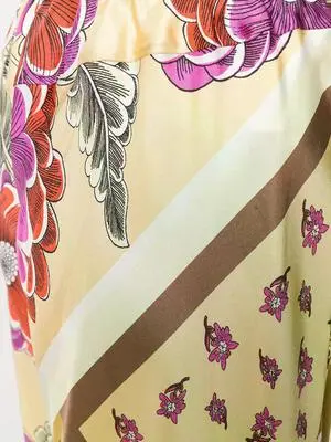 Chloé Caravan Print Silk Trousers
