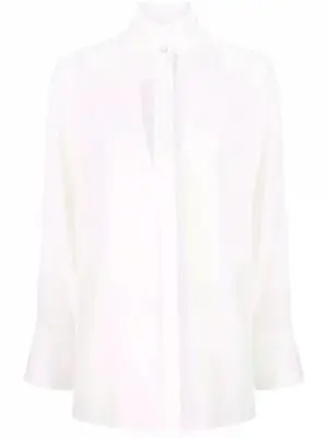 Givenchy Cut-out Detail Silk Shirt
