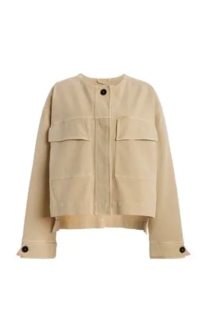 Closed Cropped Utility Jacket