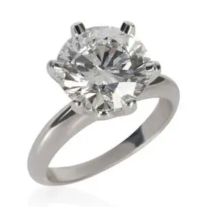 Tiffany & Co. 3.56 Ct Round Brilliant Diamond Engagement Ring