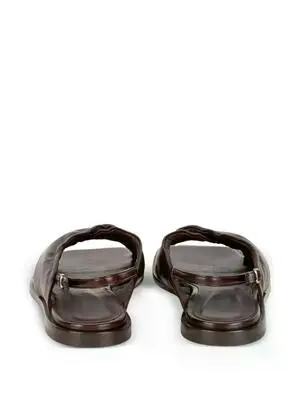 GUGLIELMO ROTTA Crisscross Crossover Leather Sandals