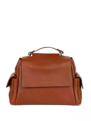 Orciani Sense Cargo Leather Tote Bag - Brown