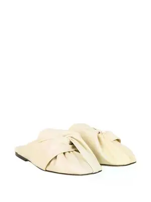 JVAM Maxime Knotted Mules - Neutrals