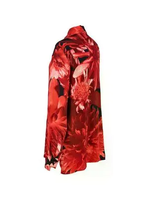 MONDRAIN Floral Print Long Sleeve Shirt